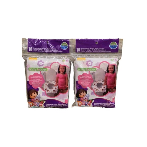 Dora the Explorer Disposable Potty Topper Stick-in-Place Toilet Seat ...