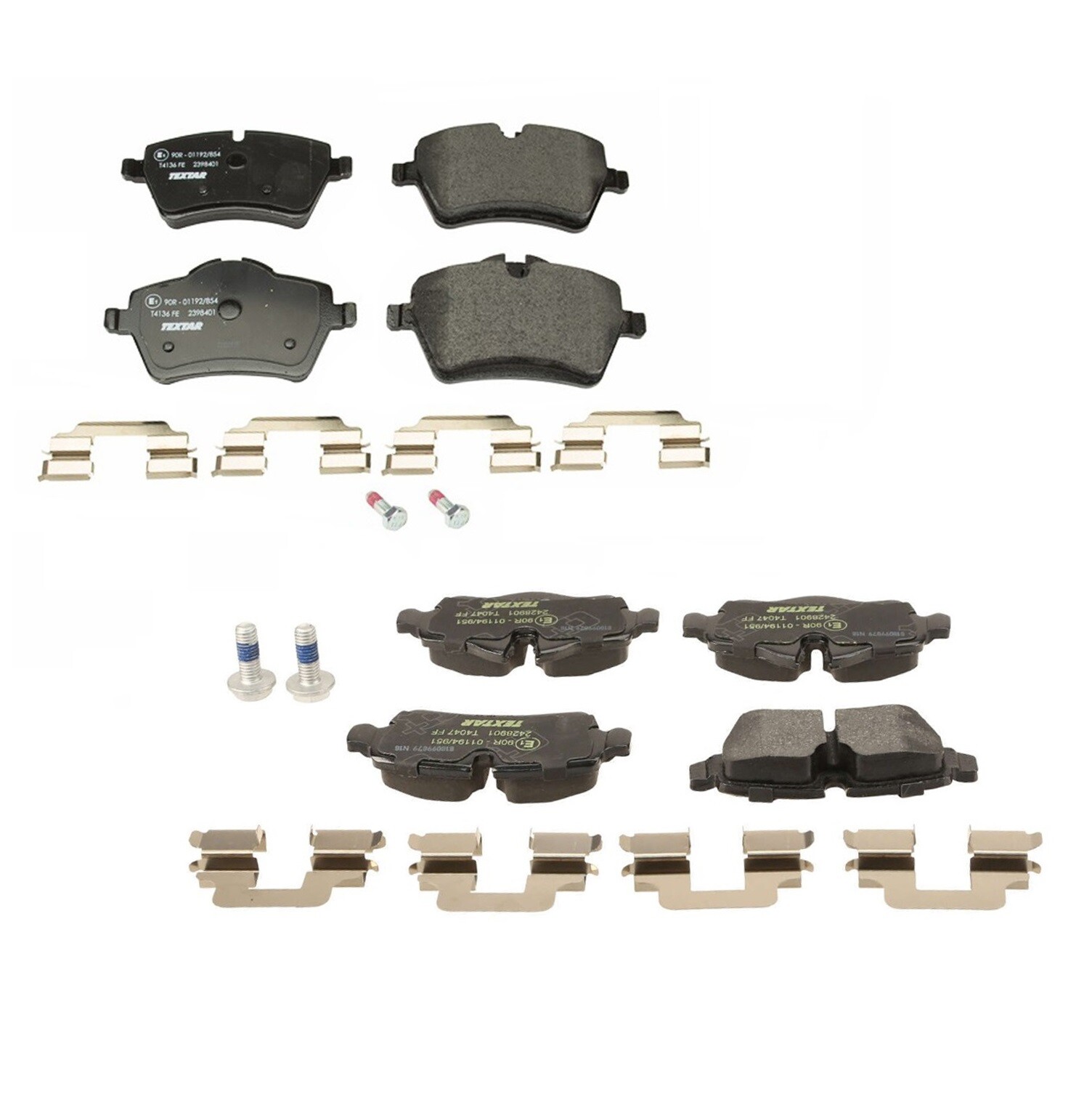 Textar Front and Rear Brake Pads Set Kit For Mini Cooper R52 R55 R56 ...