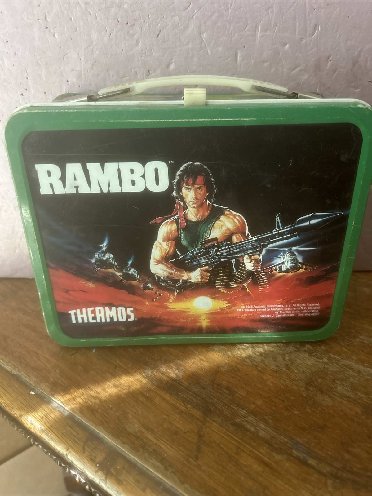 VINTAGE RAMBO LUNCHBOX w/ THERMOS! | eBay