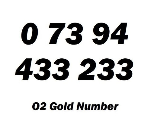 O2 number sim gold vip easy card phone mobile memorable business new ...