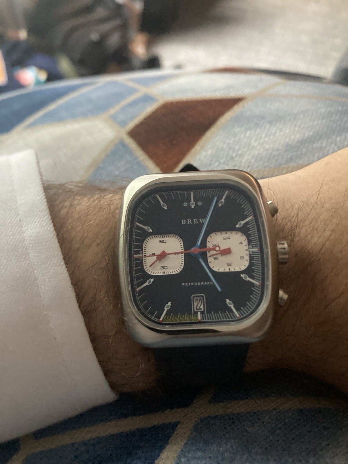 Brew Watch Retrograph Blue Watch - Gem