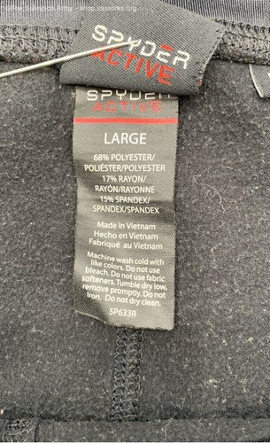 Spyder Active Women's Black Pockets Pull-On Athletic Cropped Pants Size ...