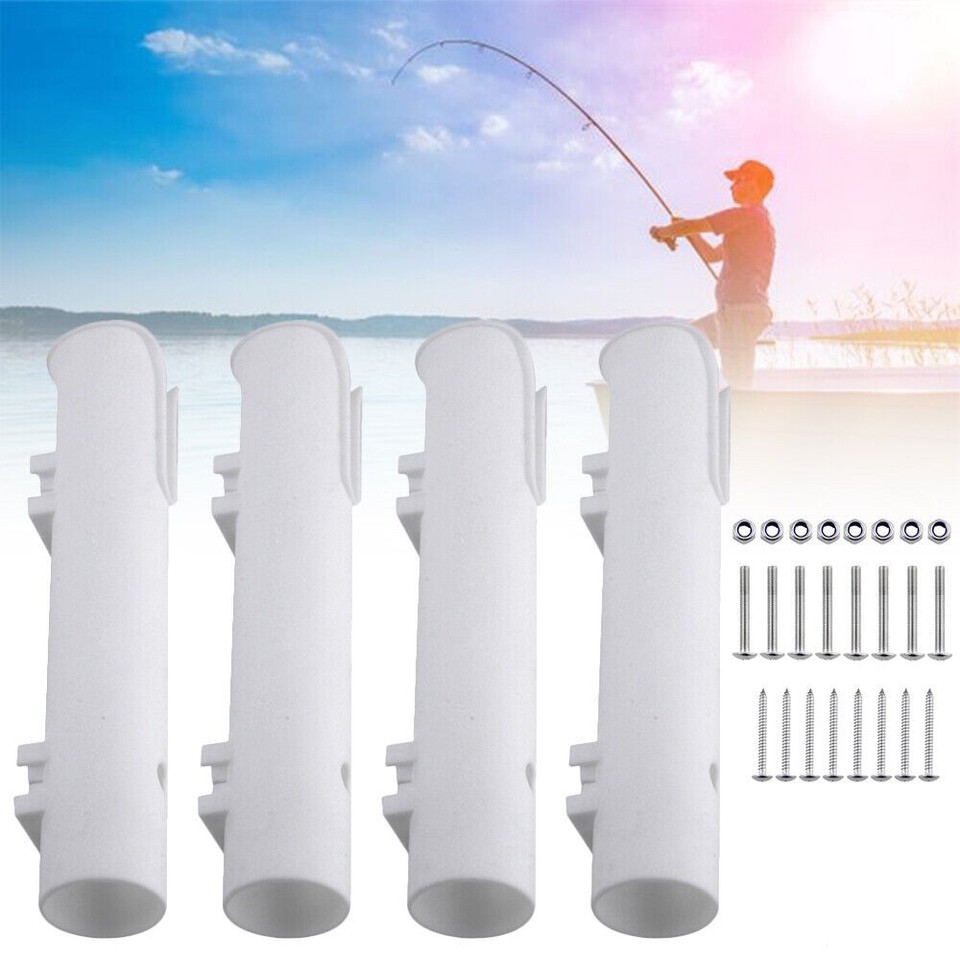 4PCS Boat Fishing Rod Holder Boat Marine Tube Rod Holder Slotted Rod ...