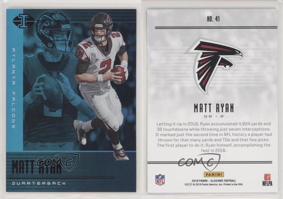 2019 Panini Illusions Trophy Collection Sapphire Matt Ryan #41 0kz8 | eBay