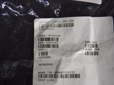 TE CONNECTIVITY, PT78742, SOCKET, FOR PT5 DIN LOGICAL,(MG) | eBay