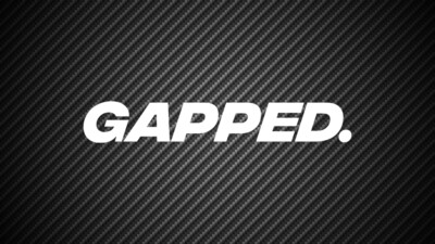 2 x GAPPED Funny Vinyl Sticker Transfer Decal Race Track Car Van Bus ...