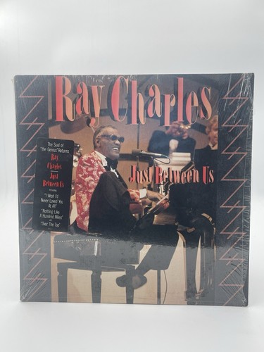 RAY CHARLES JUST BETWEEN US LP VG+ VINYL RECORD SHRINK w/HYPE STICKER ...