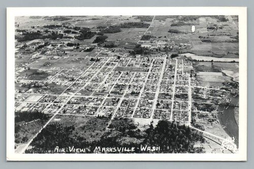 Marysville Washington RPPC Vintage Snohomish Aerial Real Photo Postcard ...