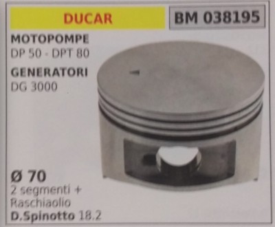 Piston Complet Moteur Motopompe Machines de Pulvérisation Ducar DP50 ...