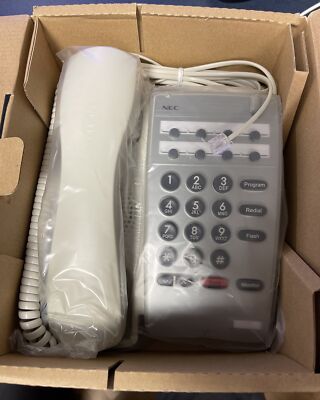 NEW NEC Infrontia DTR-1HM-1 SINGLE LINE WHITE OFFICE TELEPHONE NIB | eBay