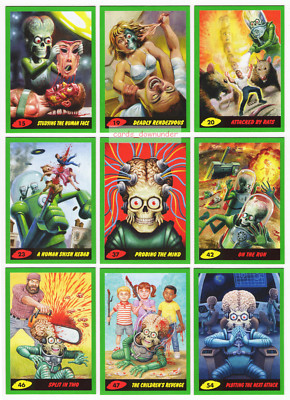 2017 TOPPS MARS ATTACKS REVENGE 110 Card Green Parallel Set 55 Base ...