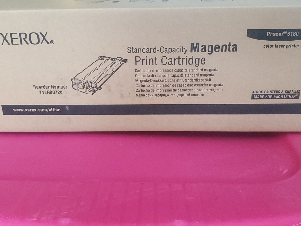 GENUINE Xerox Phaser 6180 Black, Cyan, Magenta or Yellow 113R00722 | eBay