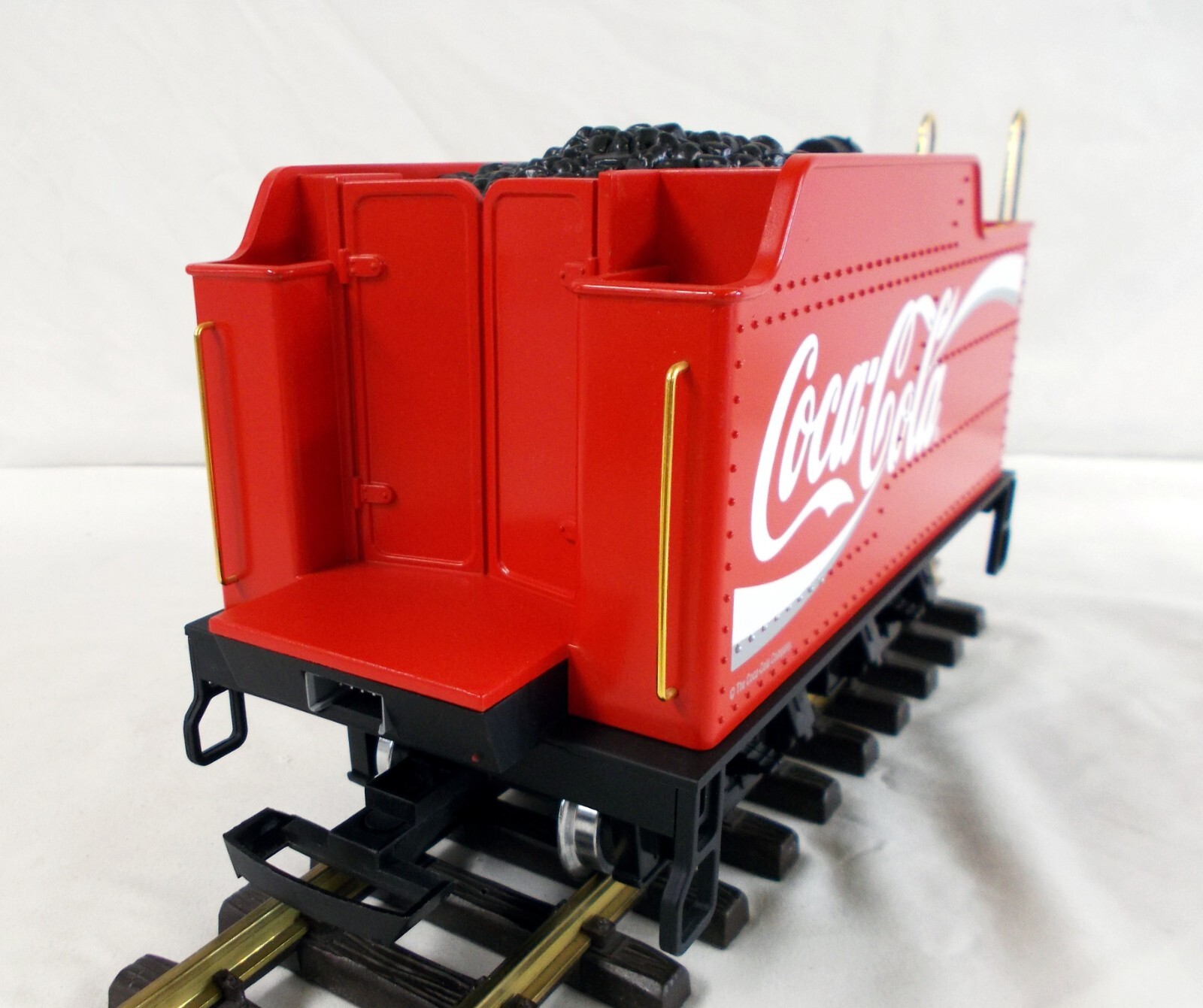 LGB COCA COLA TENDER WITH CUSTOM LOCOMOTIVE STEAM + WHISTLE SOUND + 3 ...