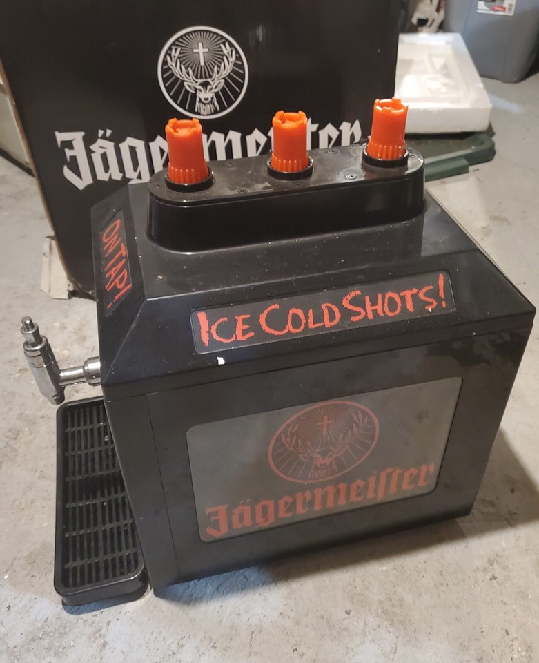 Jagermeister Tap Machine 3 Bottle Shot Chiller- Jemus Sold As Is | eBay