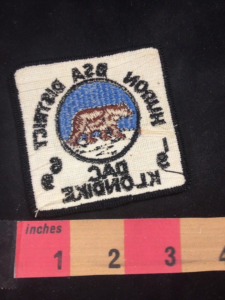 Vtg 1969 HURON BSA DETROIT AREA Boy Scouts Patch DAC KLONDIKE GRIZZLY ...