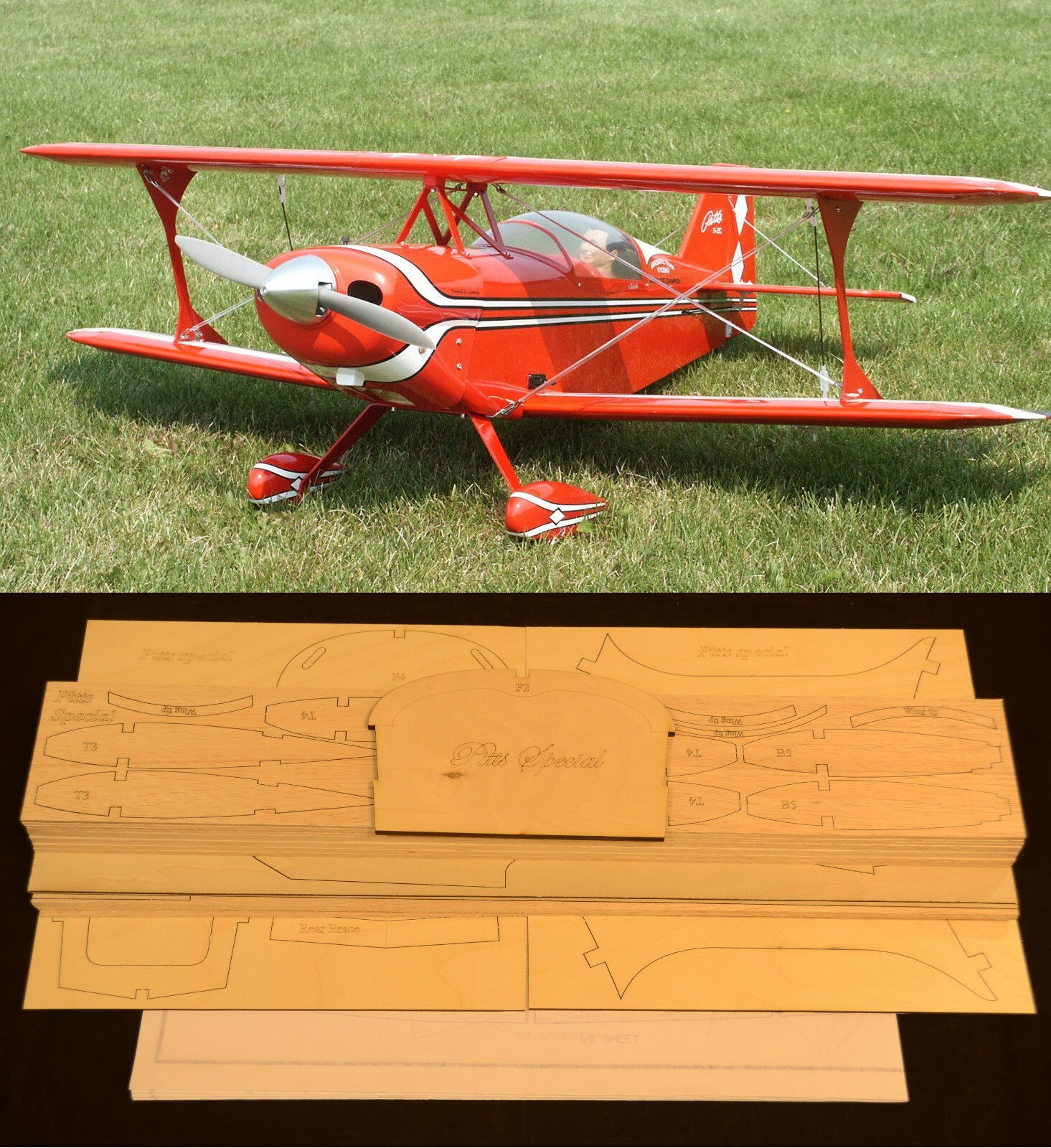 Rc Pitts Biplane Kit