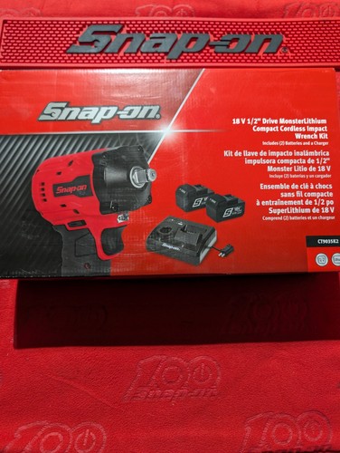 Snap-on™ BRAND NEW CT9035K2 18V 1/2" Dr MonsterLithium Stubby Impact ...