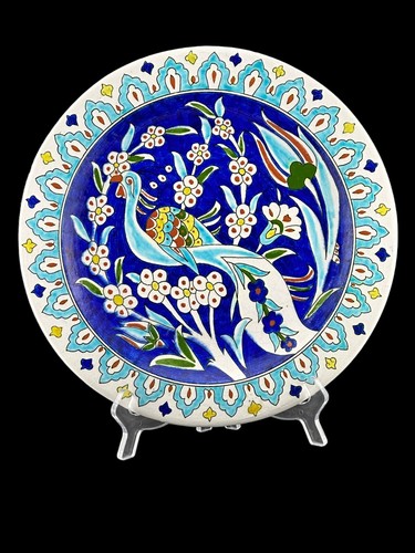 Vintage Chamra Cini Made in Turkey Far Kutahya Plate Art Decor Hand ...