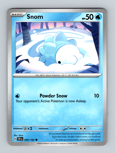 Pokemon TCG - S&V: Temporal Forces - Snom - 045/162 | eBay