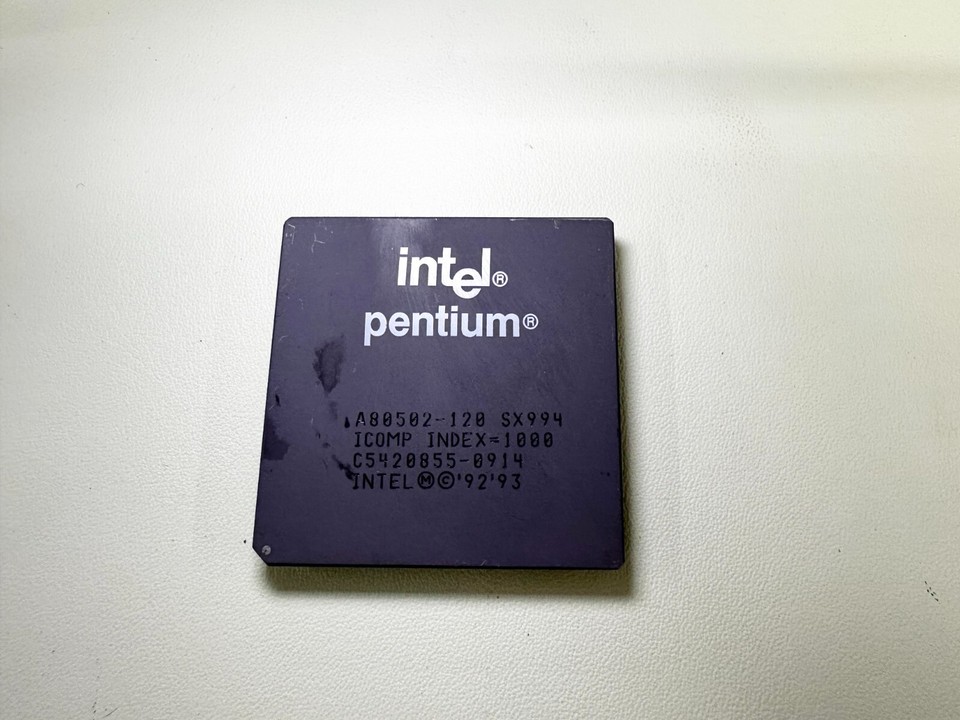 Vintage Intel Pentium A80502-120 SX994 120MHz Processor (CPU) From ...