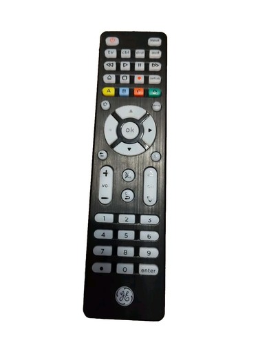 GE Universal Remote Control 4 Devices Black Media Streaming | eBay