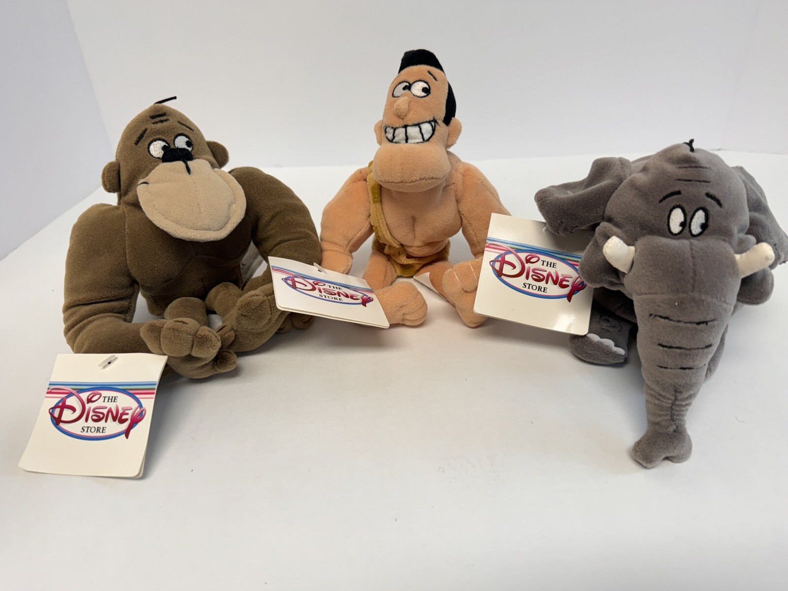 Disney Bean Bag Plush-SET OF 3 George of the Jungle (APE, SHEP, GEORGE ...