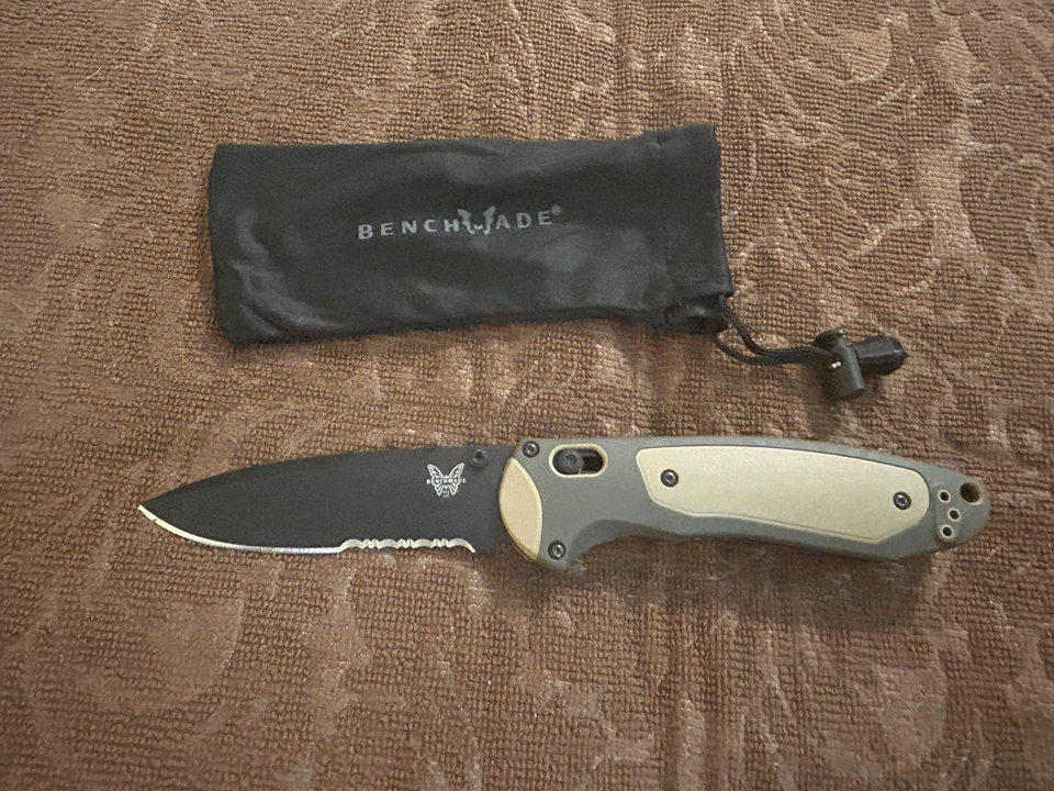 Benchmade Special Military Edition Mini Boost Assist Knife Olive/Tan (3 ...