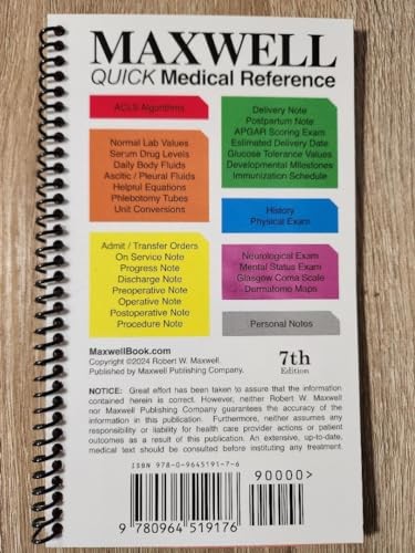 Maxwell Quick Medical Reference Desk Size by Maxwell 9780964519176| eBay