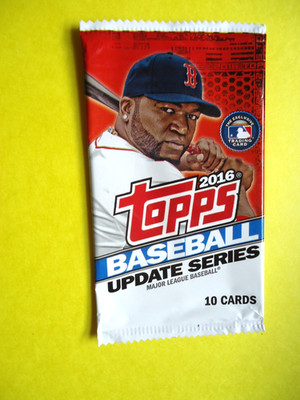 2016 Topps Baseball card wrapper - Update Series - David Ortiz - Boston ...