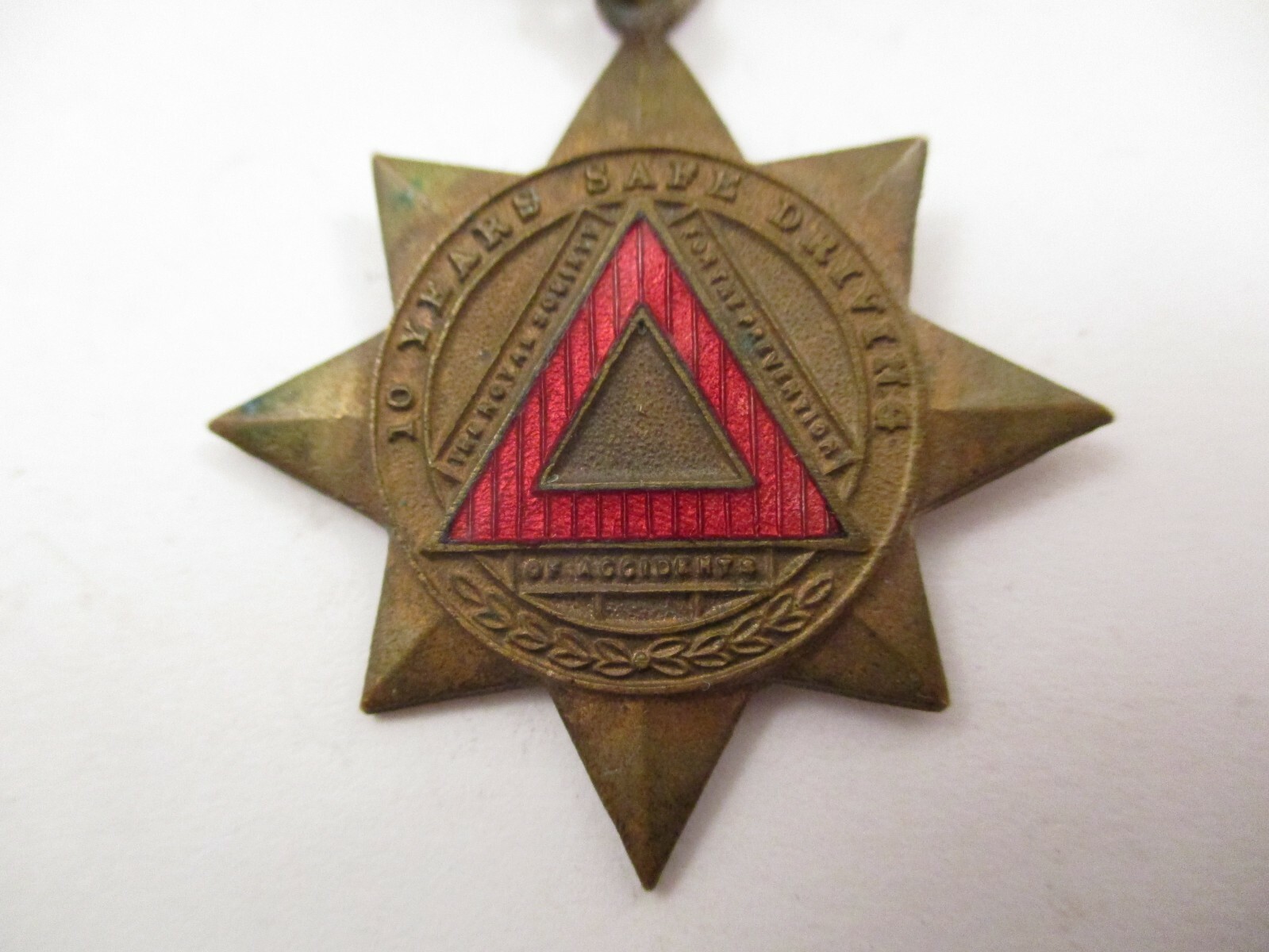 Vintage 1946 RoSPA 10 Years Safe Driving Award Pin Medal British ...