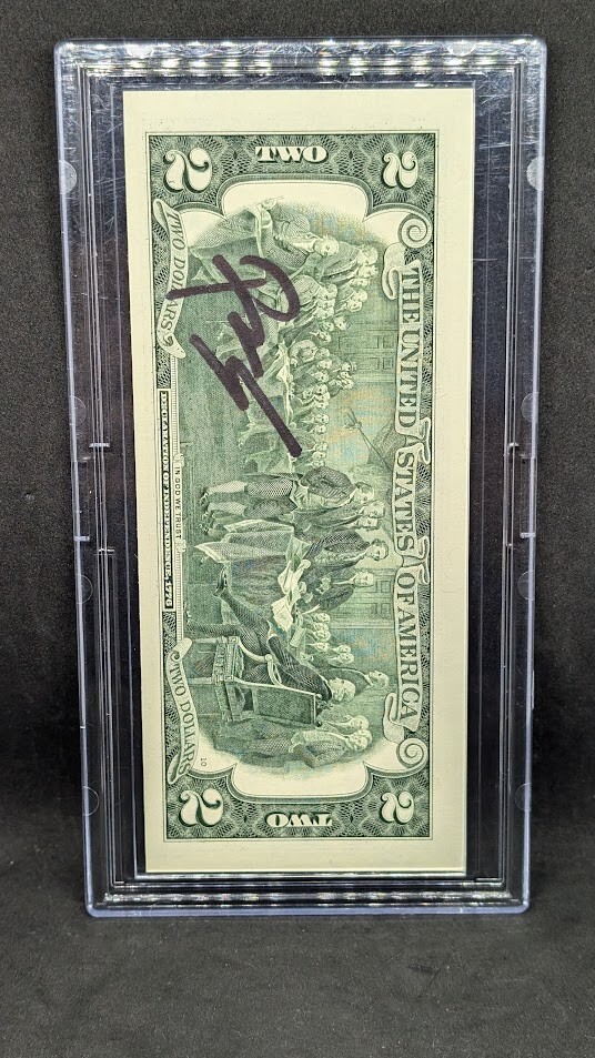 VICTOR WEMBANYAMA 1st NBA Pick SUPREME $2 Bill Pop Art SIGNED by Artist ...