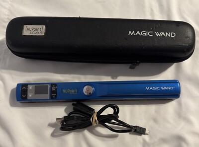 Vupoint Solutions Magic Wand II Scanner in Blue with Travel Case ...