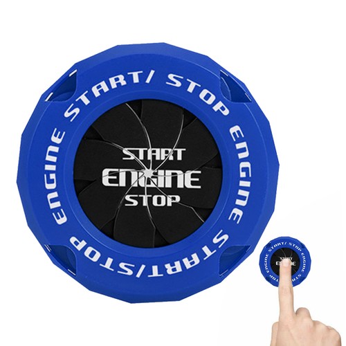 Push Start Button Cover Rotary Anti-Scratch Engine Start Stop Button ...