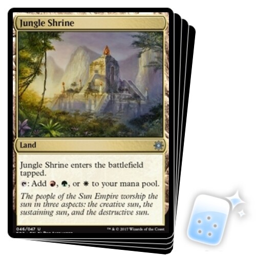 JUNGLE SHRINE X4 Explorers Of Ixalan Magic MTG MINT CARD | eBay