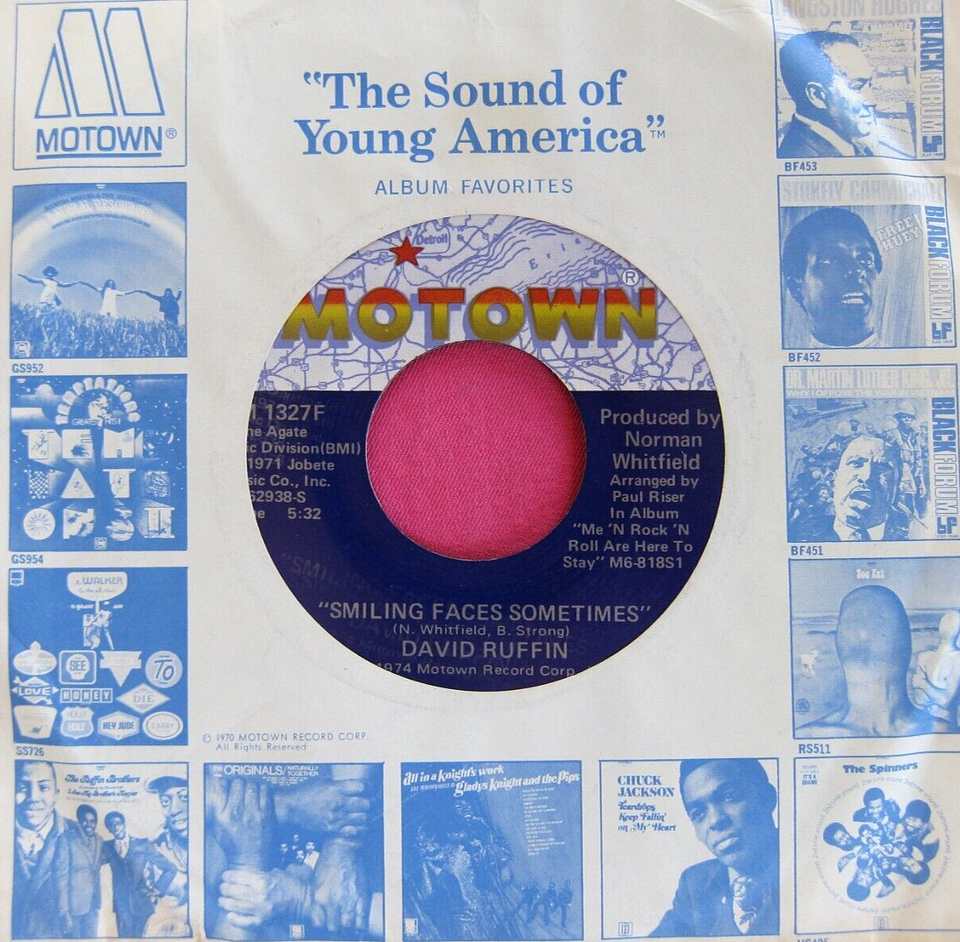 DAVID RUFFIN - Me and Rock & Roll - Near Mint 45 rpm - Motown 1327 | eBay