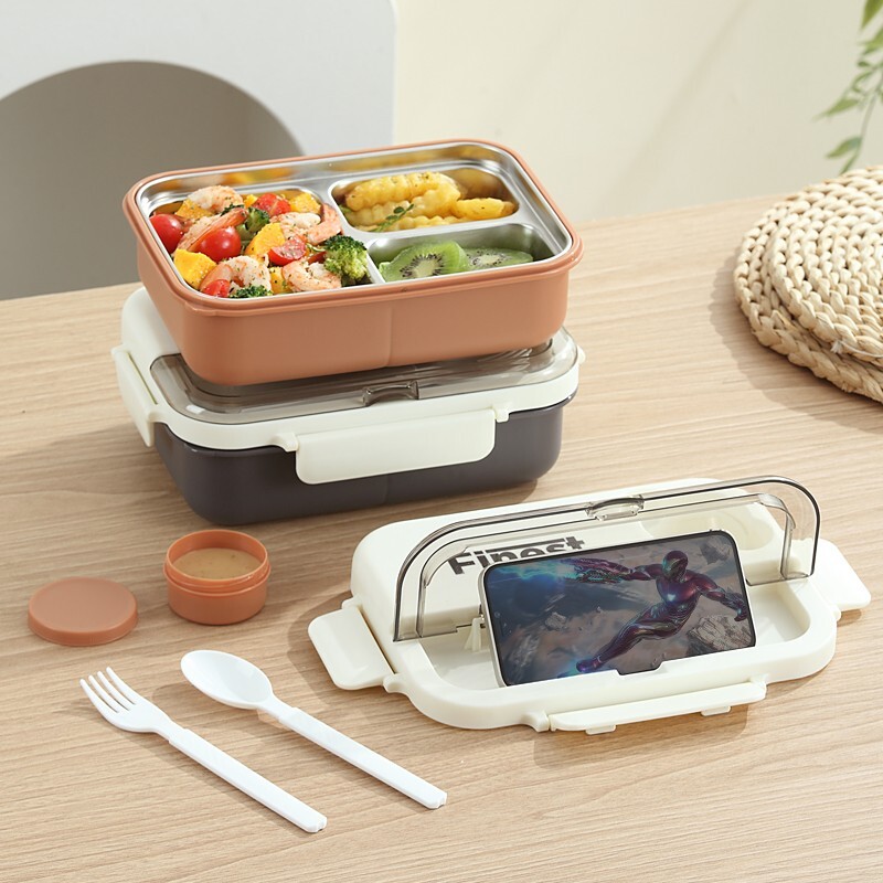 stainless steel Bento Box,Lunch Box, 3 stainless steel Compartments ...