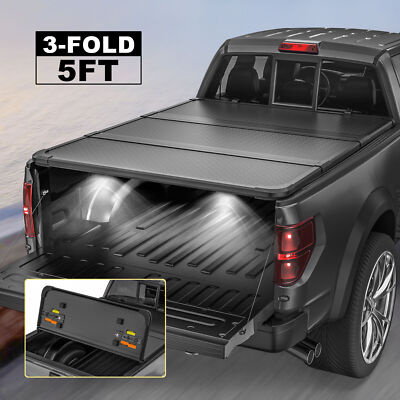 5FT 3-Fold Hard Tonneau Cover For 2015-2024 Chevy Colorado GMC Canyon ...