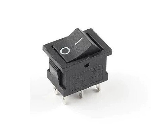 Rocker Switch 250VAC 6 Amp On/Off DPST Toggle 6 pin Double Pole 2 Way ...