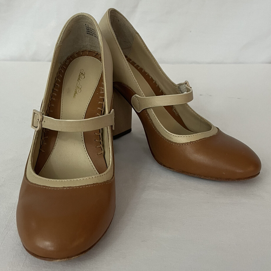 Brooks Brothers Women's Mary Jane Block Heeled Shoes … - Gem