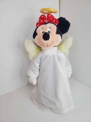 Disney Store Exclusive 13" Minnie Mouse Angel Plush Christmas Tree ...
