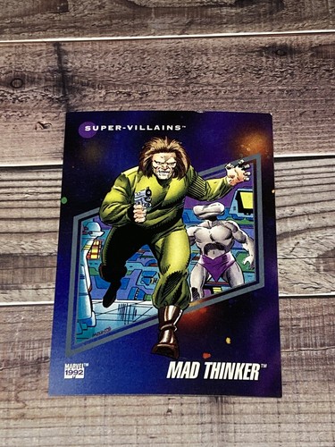 Marvel Impel 1992 Mad Thinker Super-Villains Card 119 Series 3 MCU ...