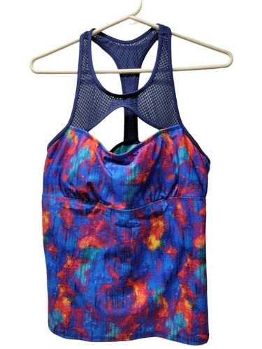 Title Nine Tankini Large Tank Colorful Blue Turquoise Orange EUC | eBay