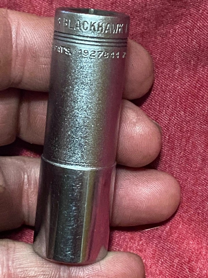 Rare Vintage Blackhawk 7/16" Drive 9/16" deep 12pt locking Socket 35318 ...