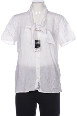 Peter Hahn Bluse Damen Oberteil Hemd Hemdbluse Gr. EU 42 Baumwolle Weiß ...