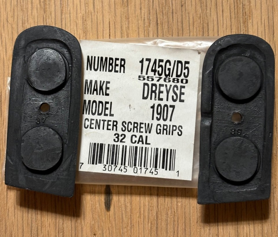 Dreyse Model 1907 Center Screw Grips 32 Cal. Pistol Number 1745G/D5 | eBay