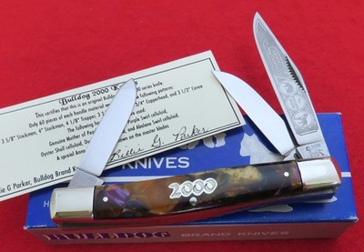 Bulldog Brand GERMANY Stockman Knife 2000 SHIELD RARE ONLY 60 MADE! COA ...