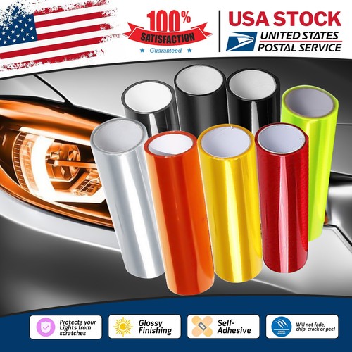 Headlight Tint Lens Film Vinyl Wrap Decals Sticker DIY Bubble Free Air ...