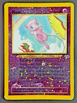 Pokemon TCG - Mew - Reverse Holo - Promo - Southern Islands - 1/18 - HP ...