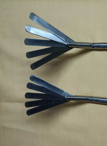 2pc Laparoscopic Fan Retractor 10mm 5 Prongs Articulation Reusable ...