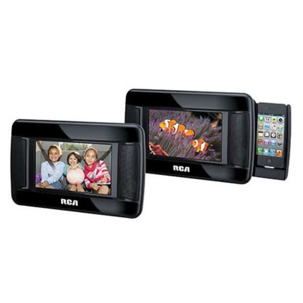 RCA DRC97873I 7" Dual Twin Screen Mobile DVD System Portable Player ...